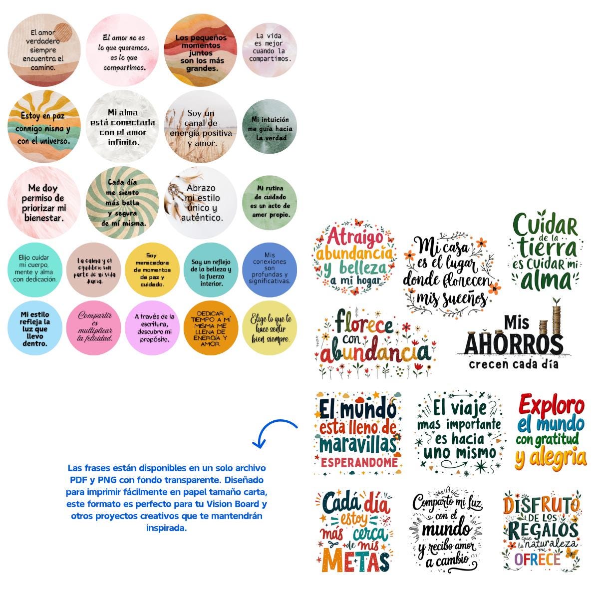 Vision Board Kit: Spanish Inspiration & Motivation (digital Download ...