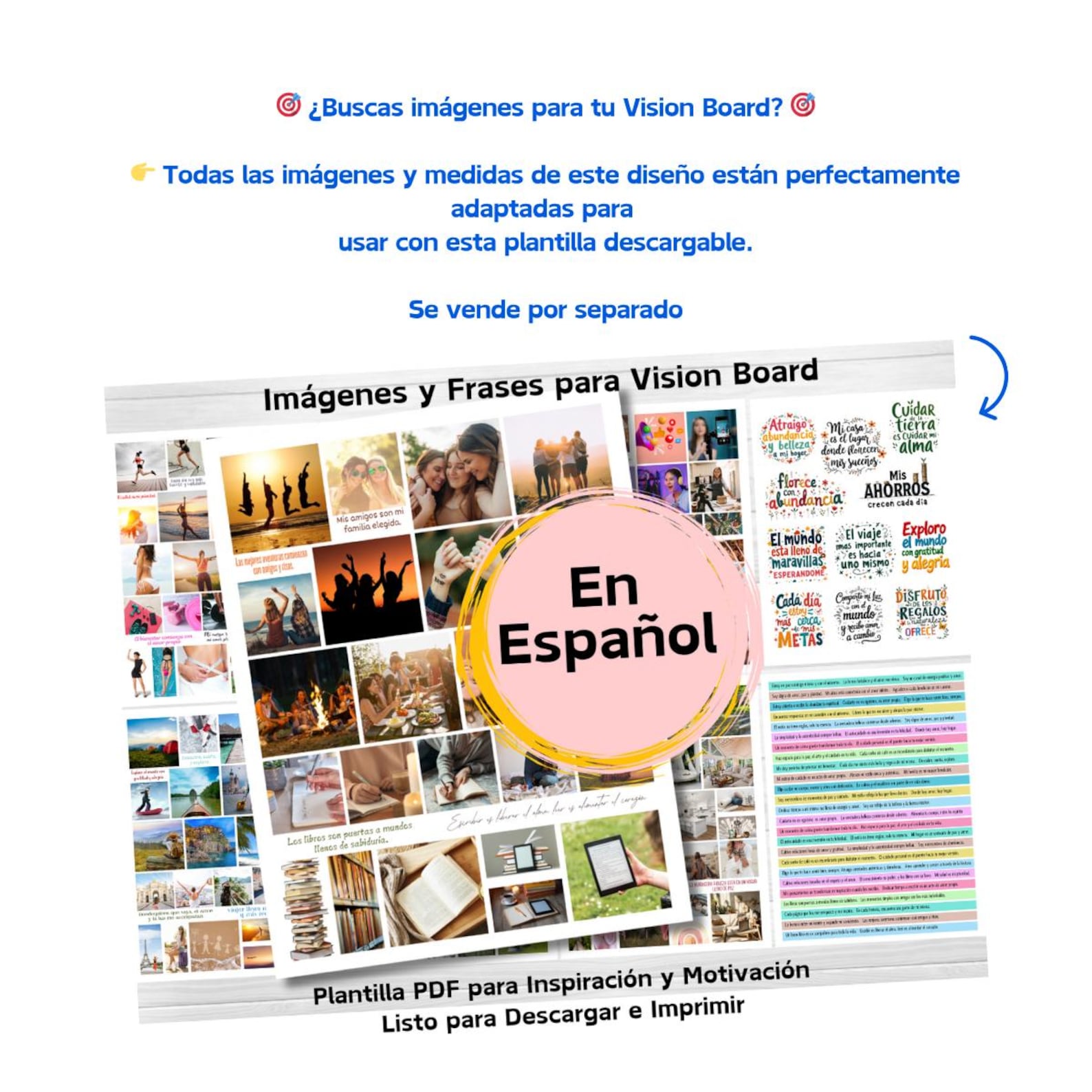 Vision Board 2026 Y Guía En Español Para Manifestar Metas Y Propósito ...