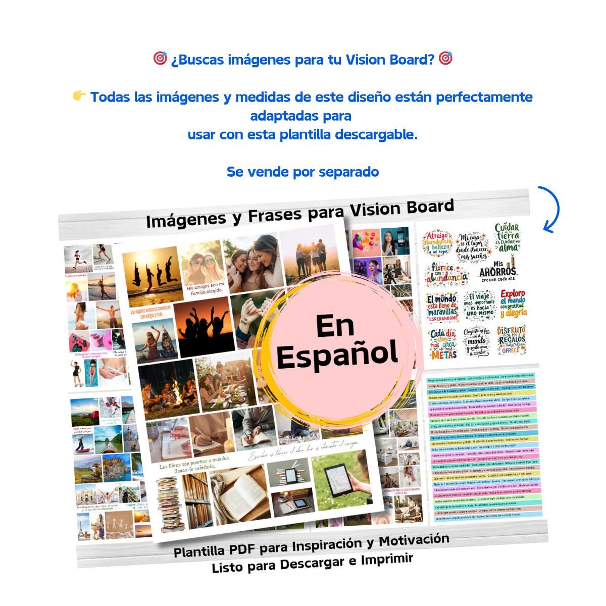 Vision Board 2026 Y Guía En Español Para Manifestar Metas Y Propósito ...
