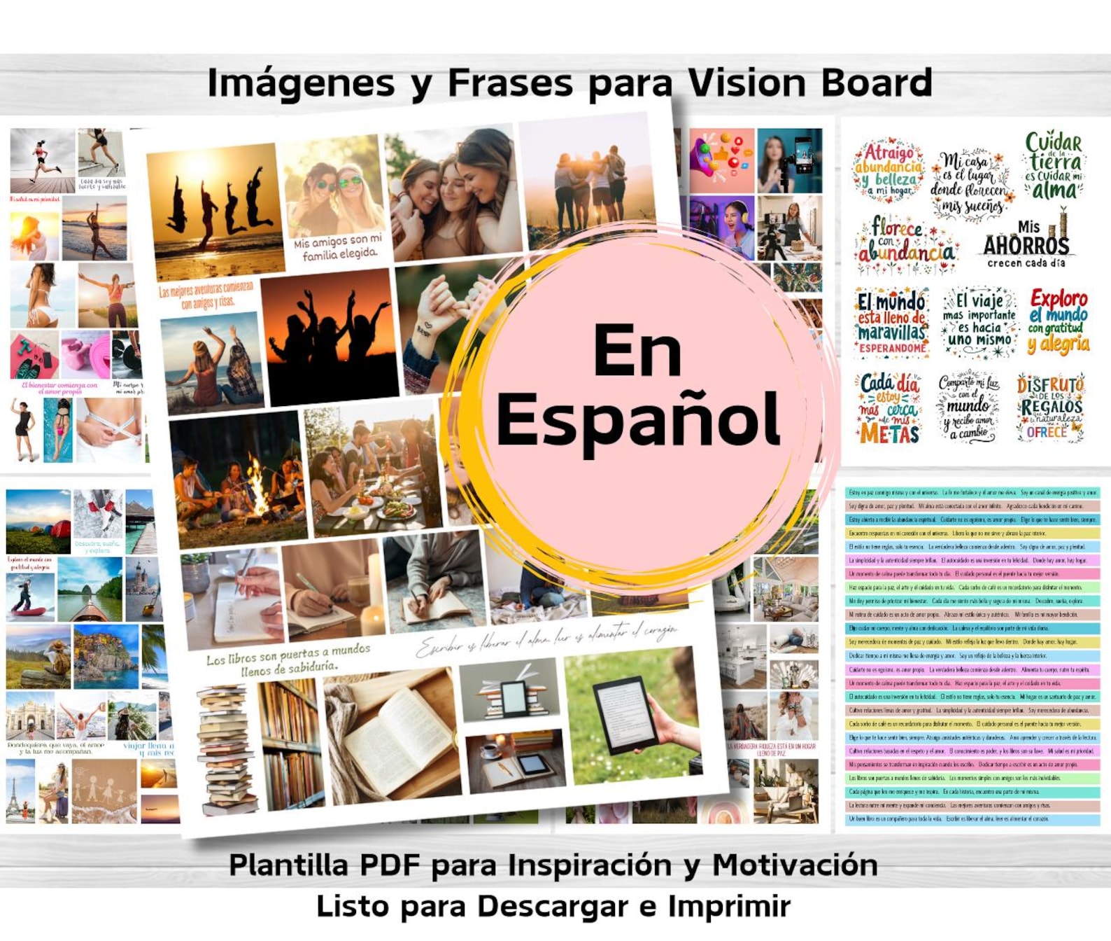 Imágenes Y Frases Para Vision Board En Español | Inspiración Y ...