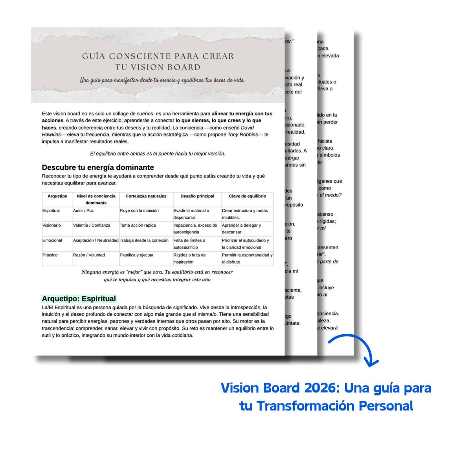 Vision Board 2026 En Español – Guía Y Plantilla Para Manifestar Metas ...