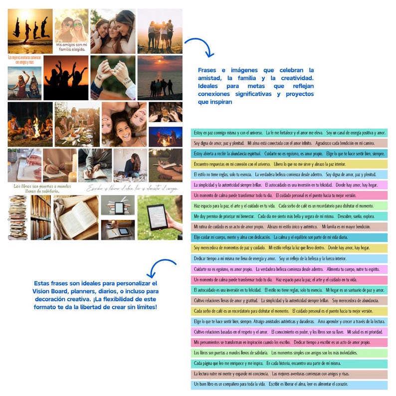 Vision Board Kit: Spanish Inspiration & Motivation (digital Download ...