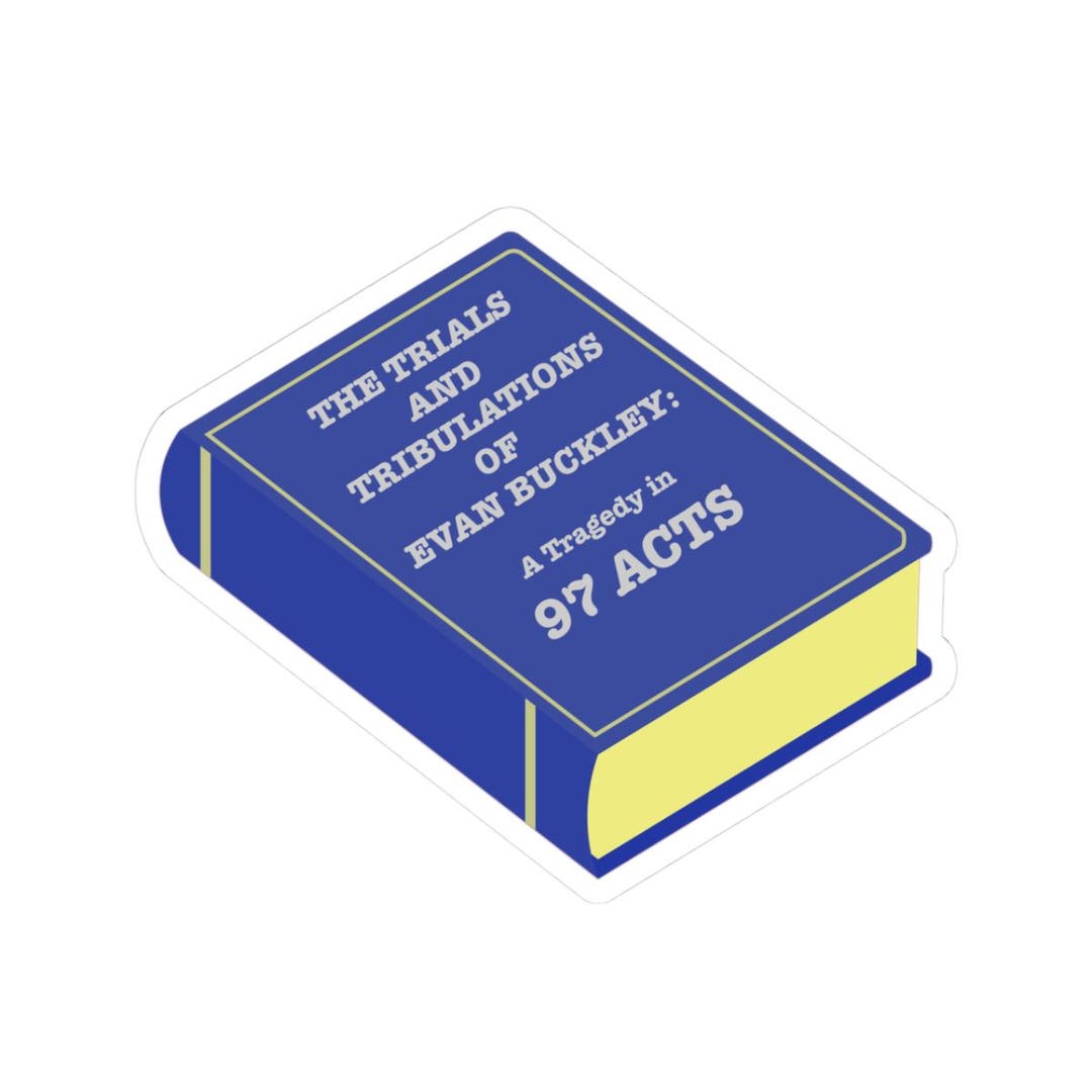 9-1-1 the Trials and Tribulations of Evan Buckley Book Sticker | 911 TV ...