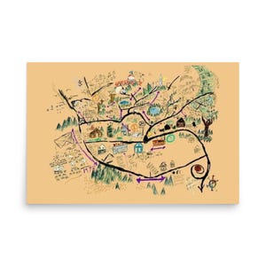 Victor's Map of Fromville Poster | From TV Series - Etsy