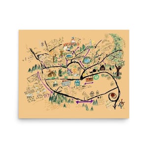 Victor's Map of Fromville Poster | From TV Series - Etsy