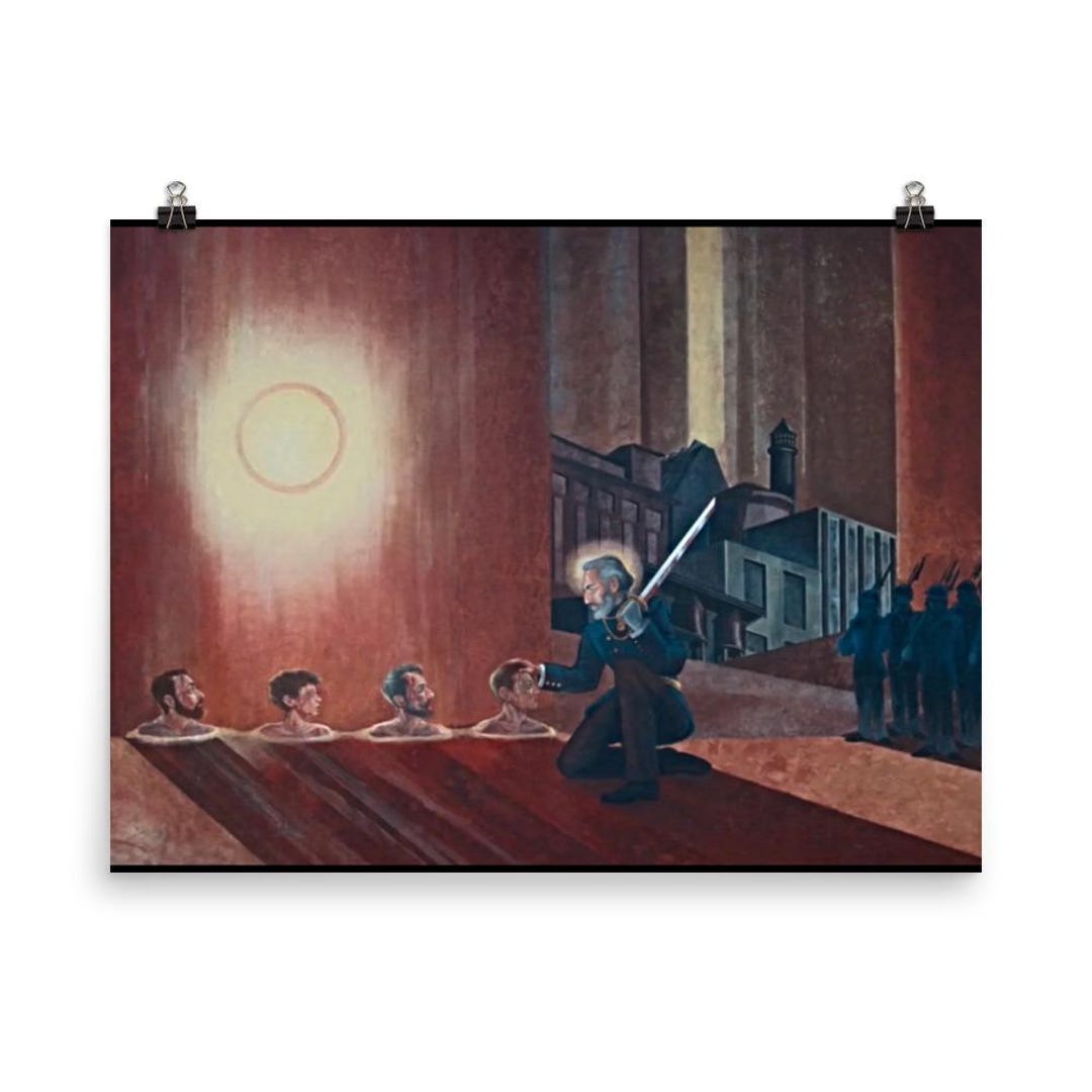 Kier Pardons His Betrayers Painting Poster | Severance TV Show | Optics ...
