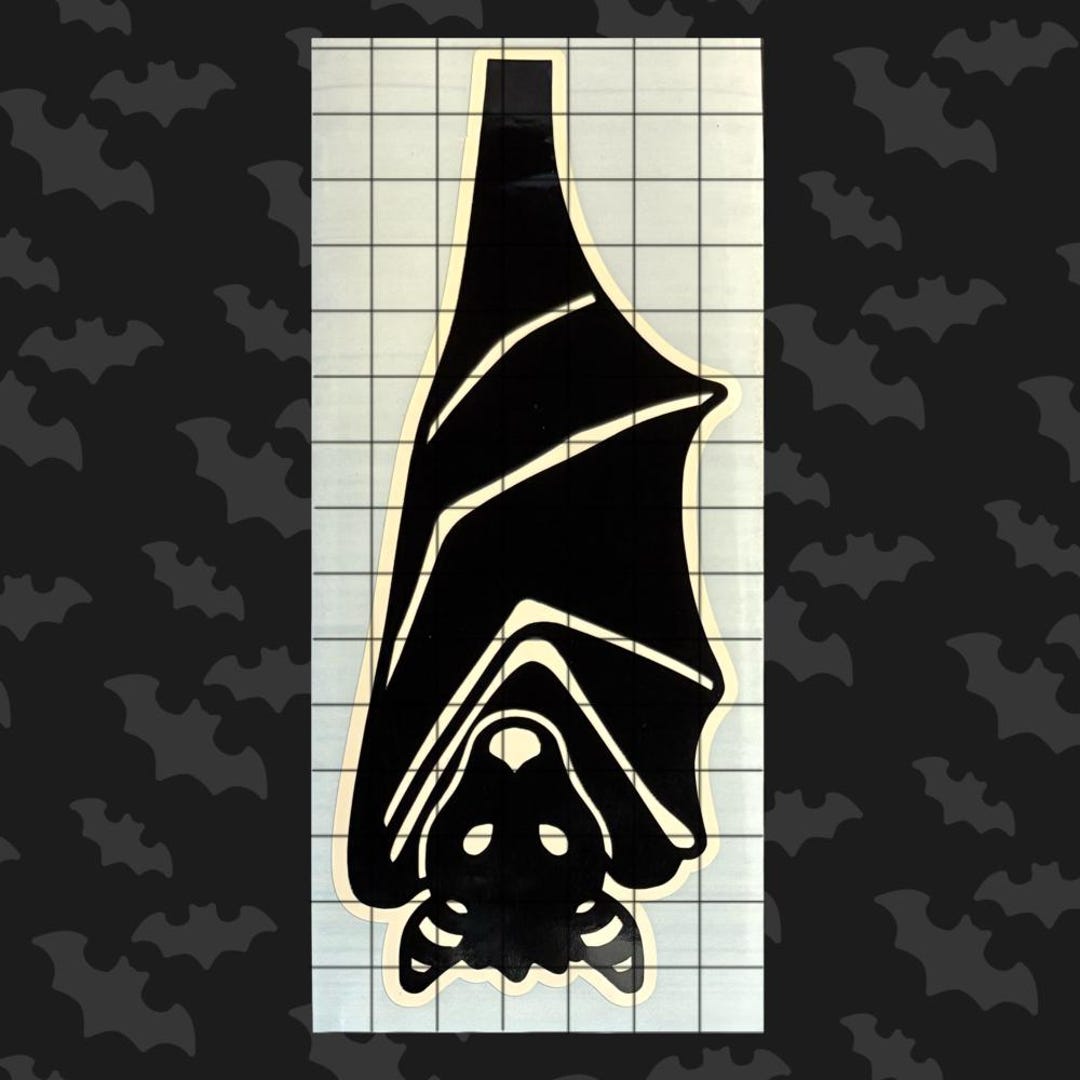 Bat Car Decal | Hanging Bat Sticker | Gothic Car Decor | Halloween ...