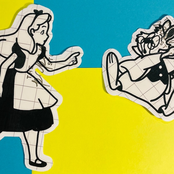 Alice in Wonderland Decal Wall - Etsy