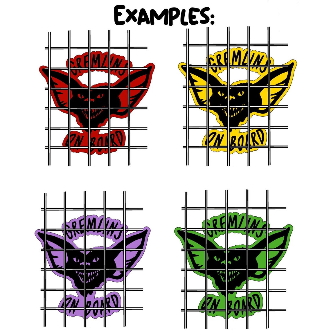 Gremlins/gremlin on Board Vinyl Decal - Etsy