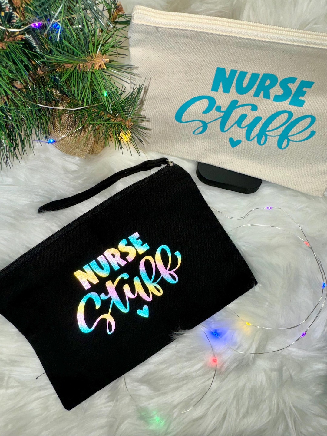 Personalized Nurse Stuff Canvas Pouch - Etsy