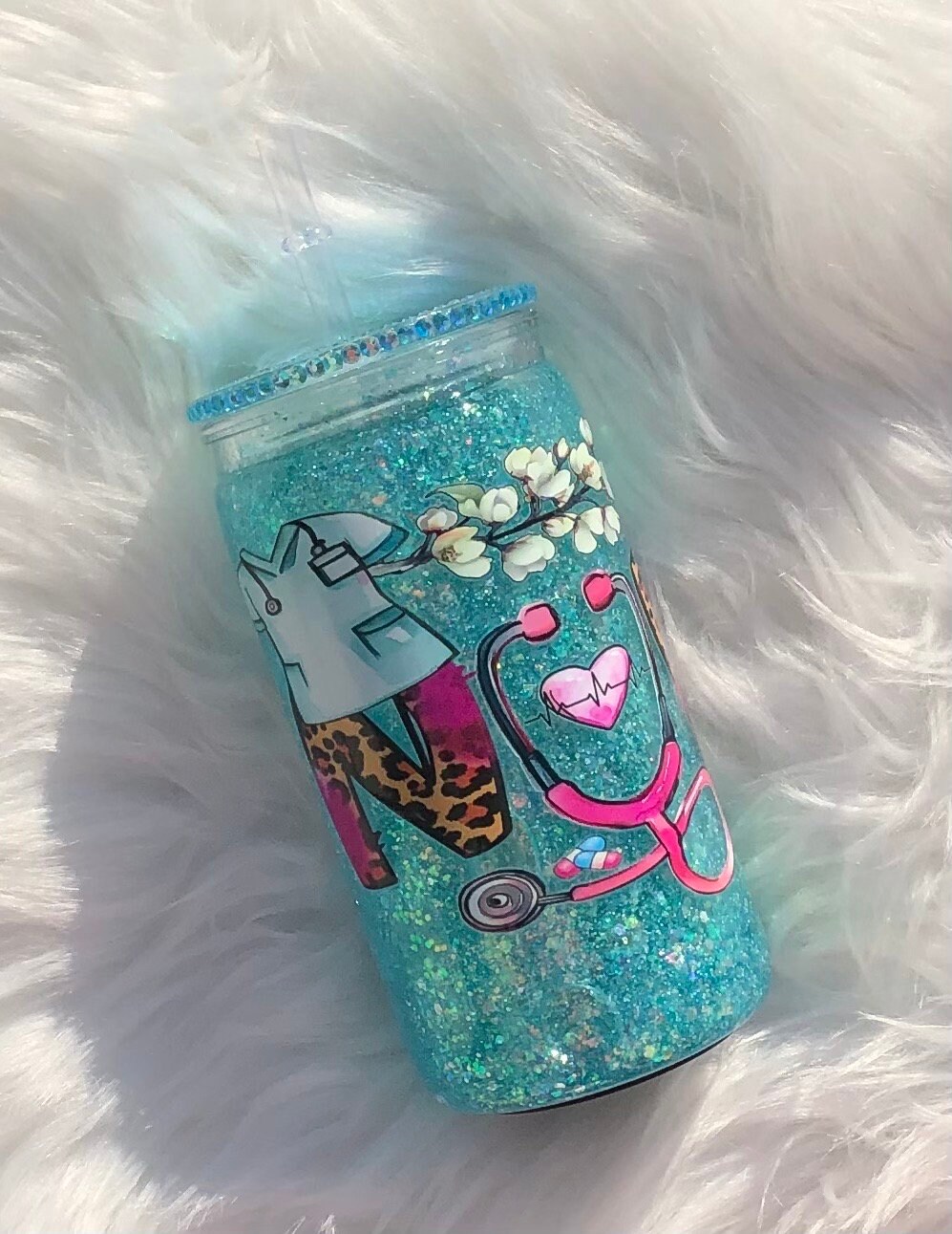 Nurse Gift Nurse Tumbler Snow Globe Tumbler Christmas Gift Secret Santa ...