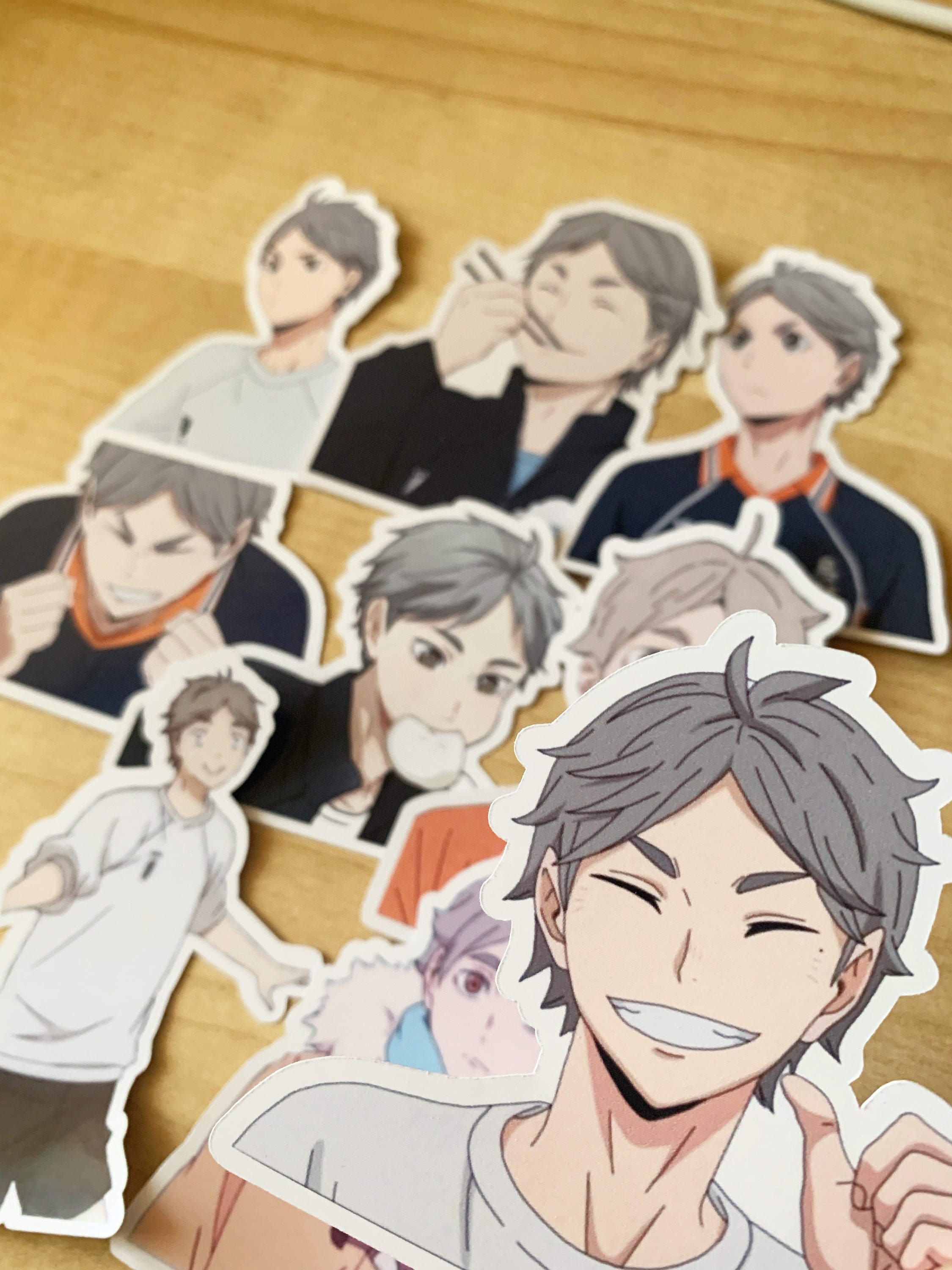 Volleyball Anime Boys Stickers 9 - Etsy