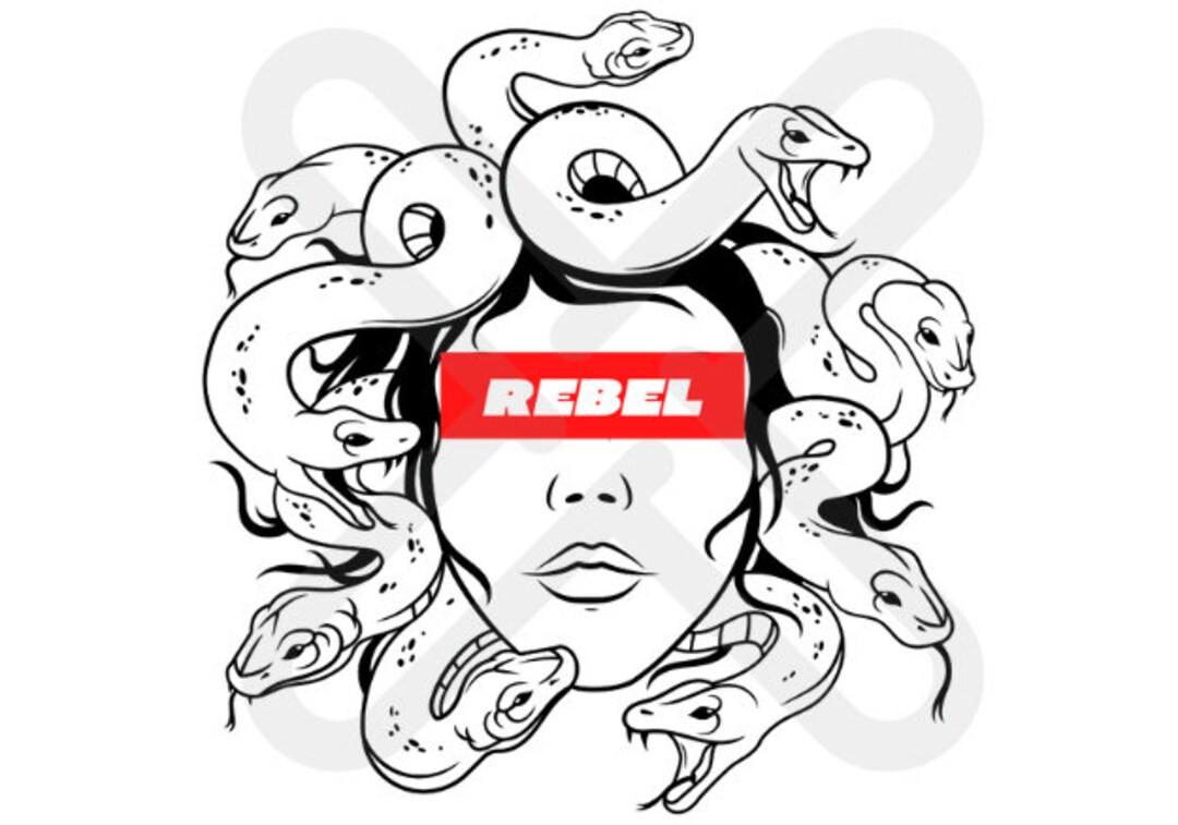 Medusa Snake Face, Goddess Medusa Png,medusa PNG, Serpiente Gorgona Svg ...
