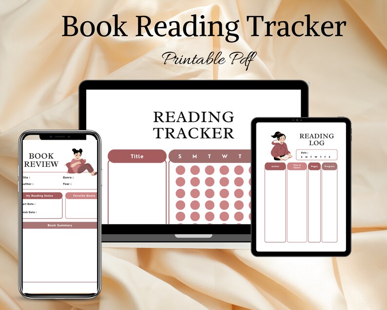 Book Review Tracker Planner Planner Reading Overview - Etsy