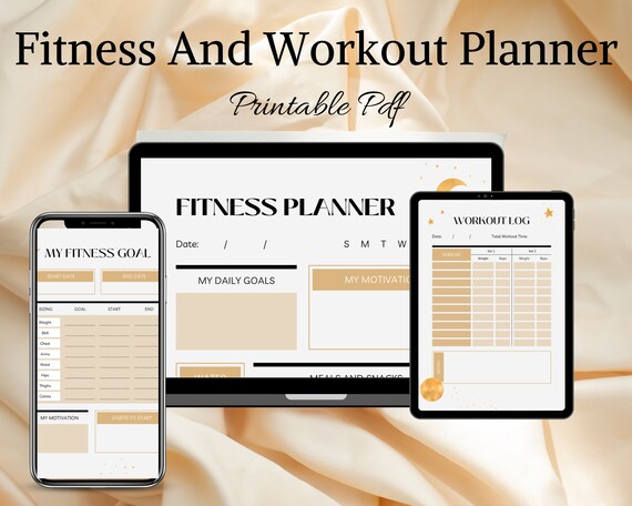 Printable Fitness Planner Fitness Goal Fitness Measurement | Etsy