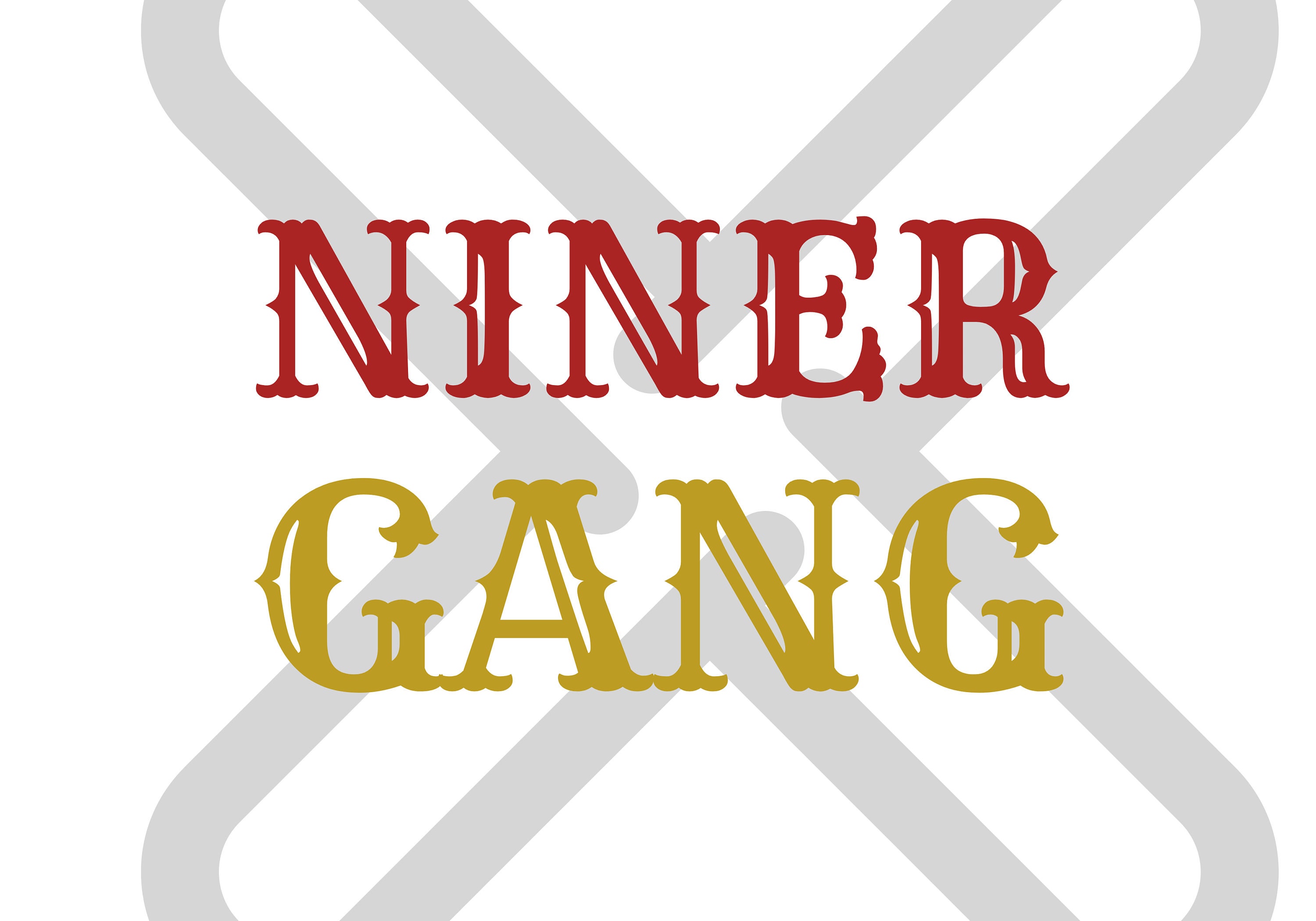 NINER Gang Diner PNG Niner SVG Never Digital Download - Etsy