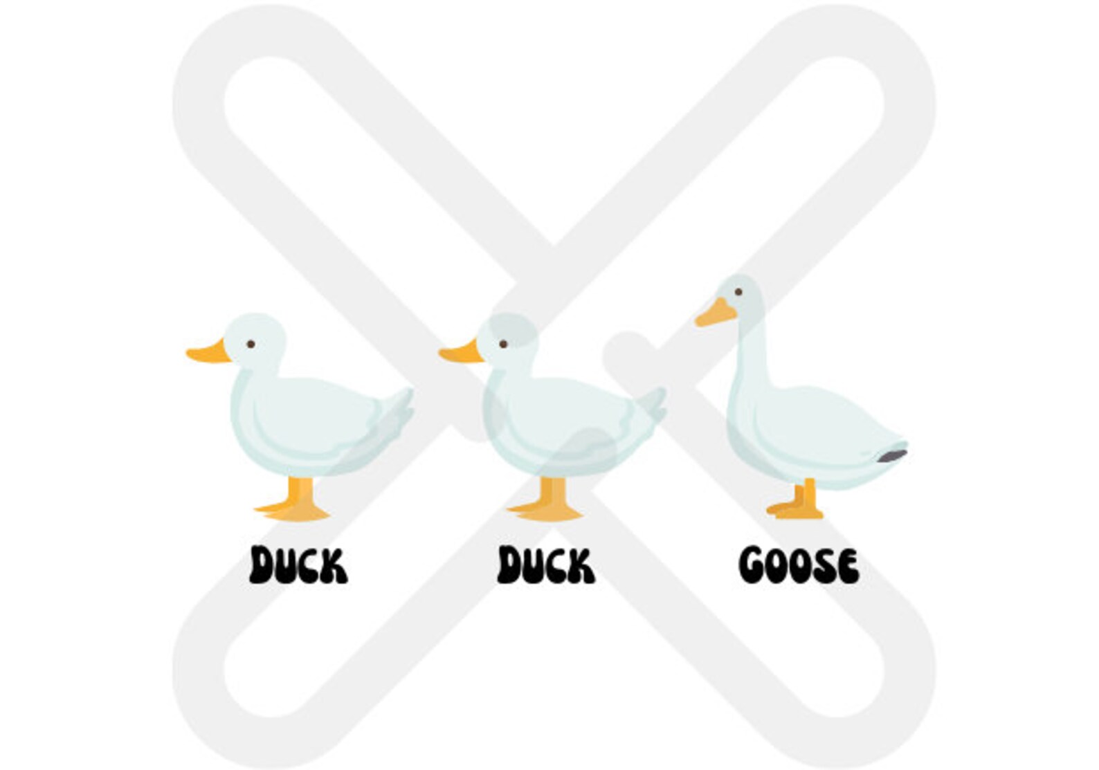 DUCK DUCK GOOSE Svg | Duck Duck Goose Digital Download | Goose Svg ...