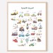 Watercolor Arabic Alphabet Poster, Printable Arabic Poster, Arabic ...
