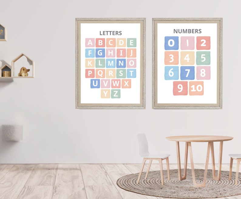 ABC Prints, English Alphabet Poster, Printable Letter Poster, English ...