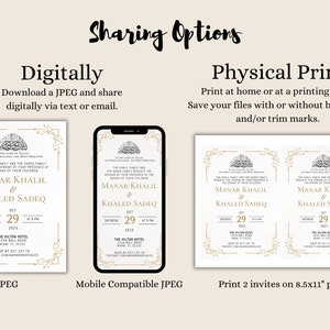 Shaadi Invitation Digital Wedding Card, Elegant E-invitation Wedding ...