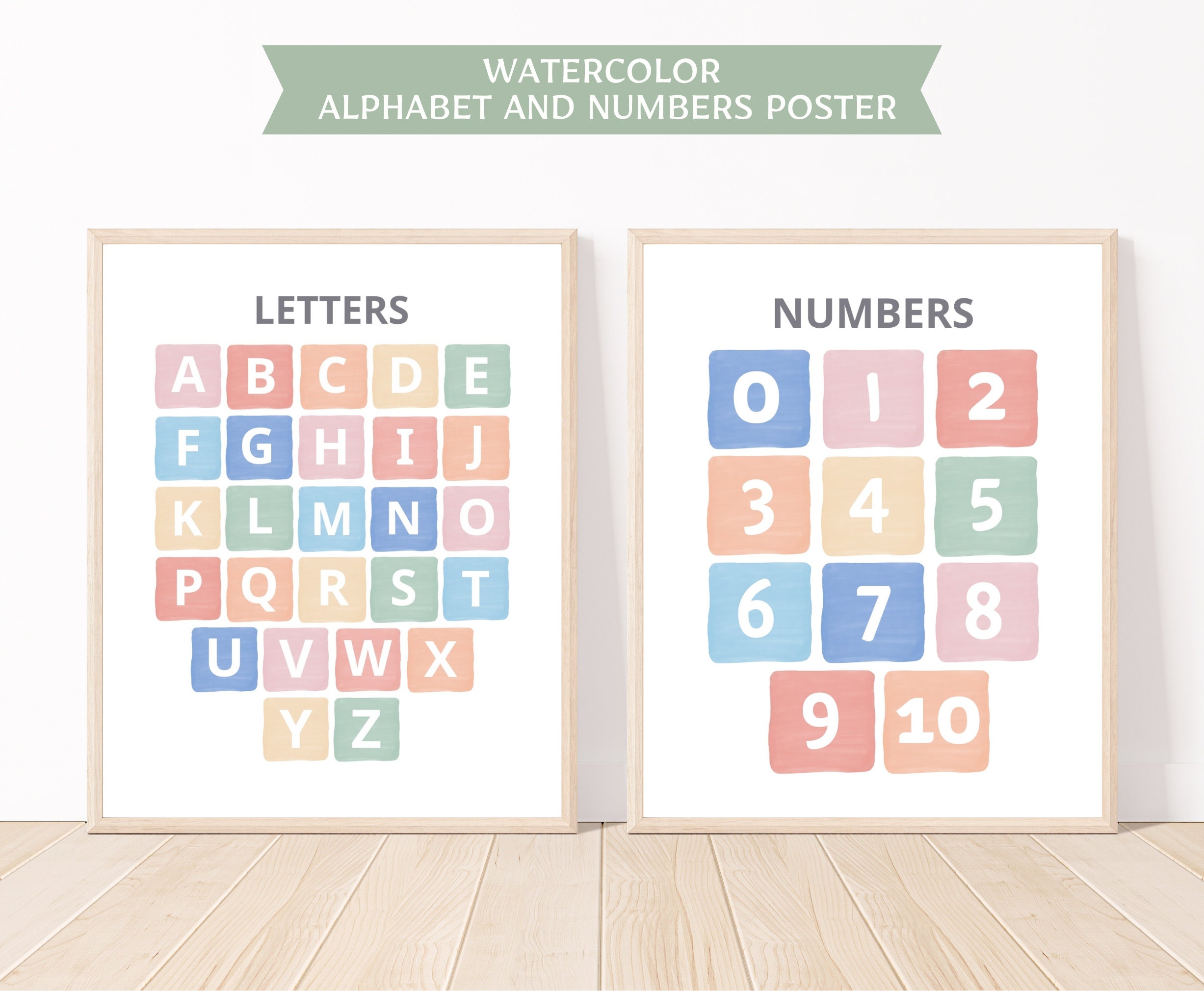 ABC Prints, English Alphabet Poster, Printable Letter Poster, English ...