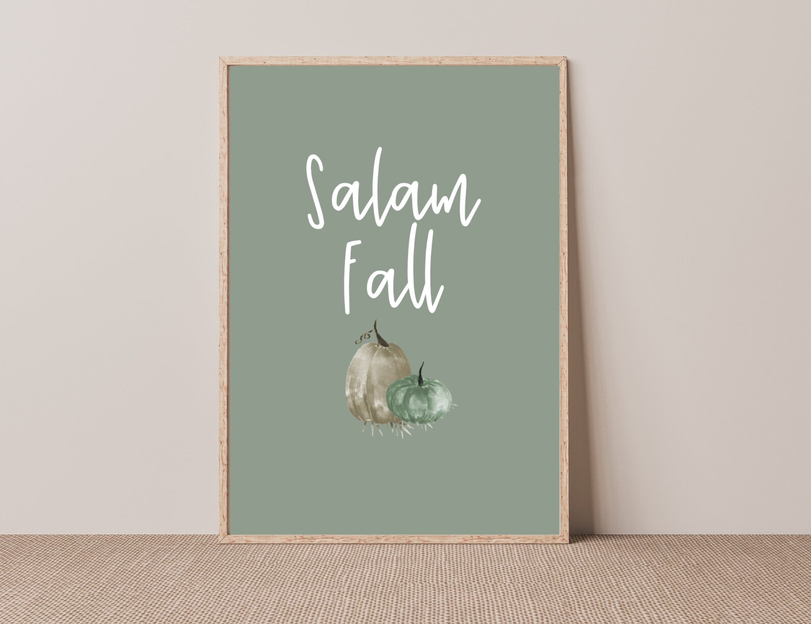 Salam Fall, Not a Leaf Falls but That He Knows It, Muslim Fall Wall Art ...