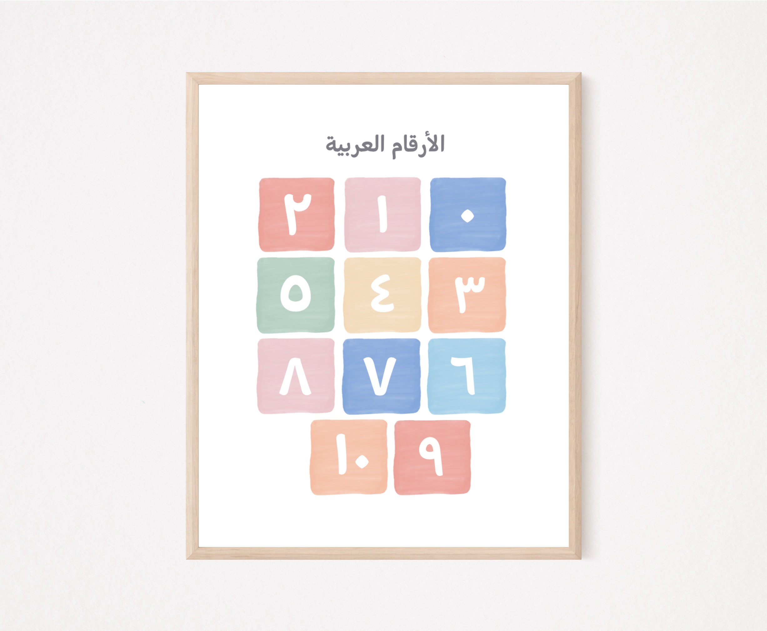 Watercolor Arabic Alphabet Poster Printable Arabic Poster - Etsy
