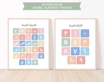 Transportation Arabic Alphabet Poster, Printable Arabic Poster, Arabic ...