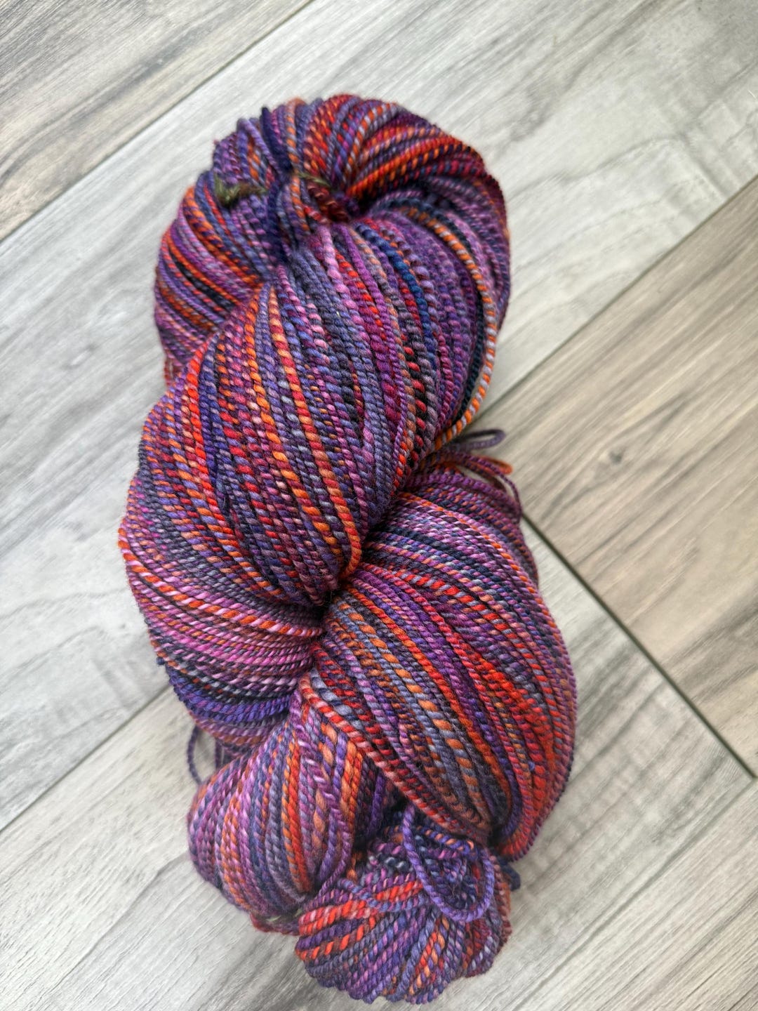 Targhee Woolen Spun Worsted Weight Handspun Yarn/knitting Handspun Yarn ...