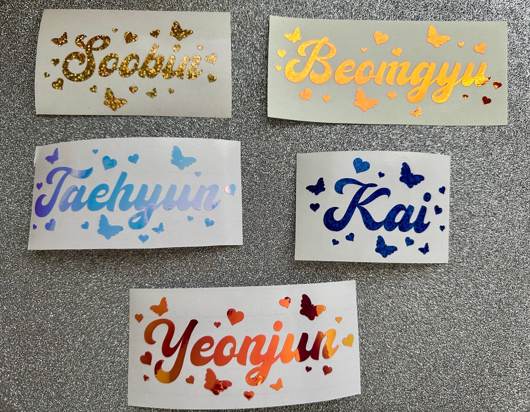 TXT Decal TXT Member Name Decal TXT Sticker - Etsy