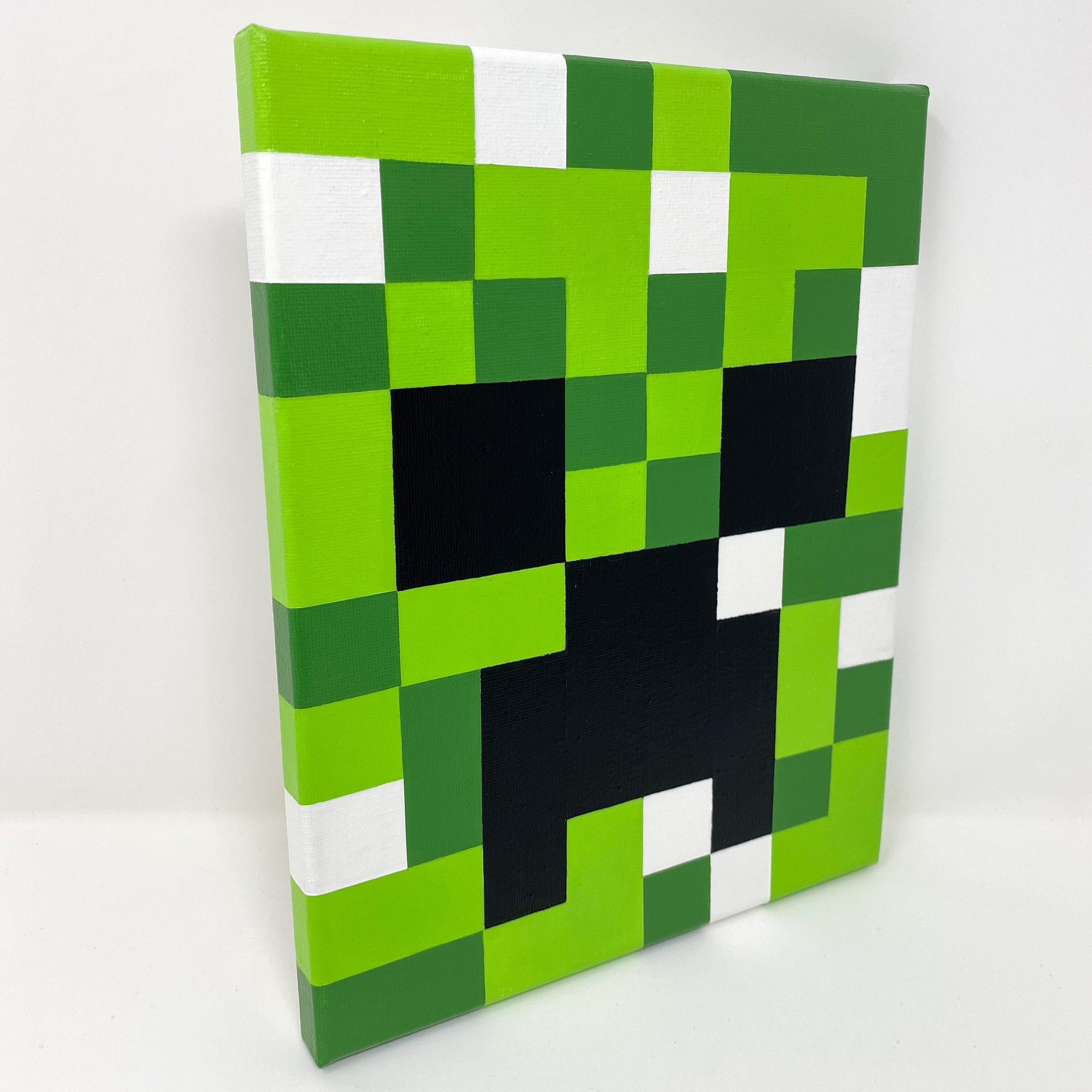 Minecraft Creeper Canvas Painting - Etsy