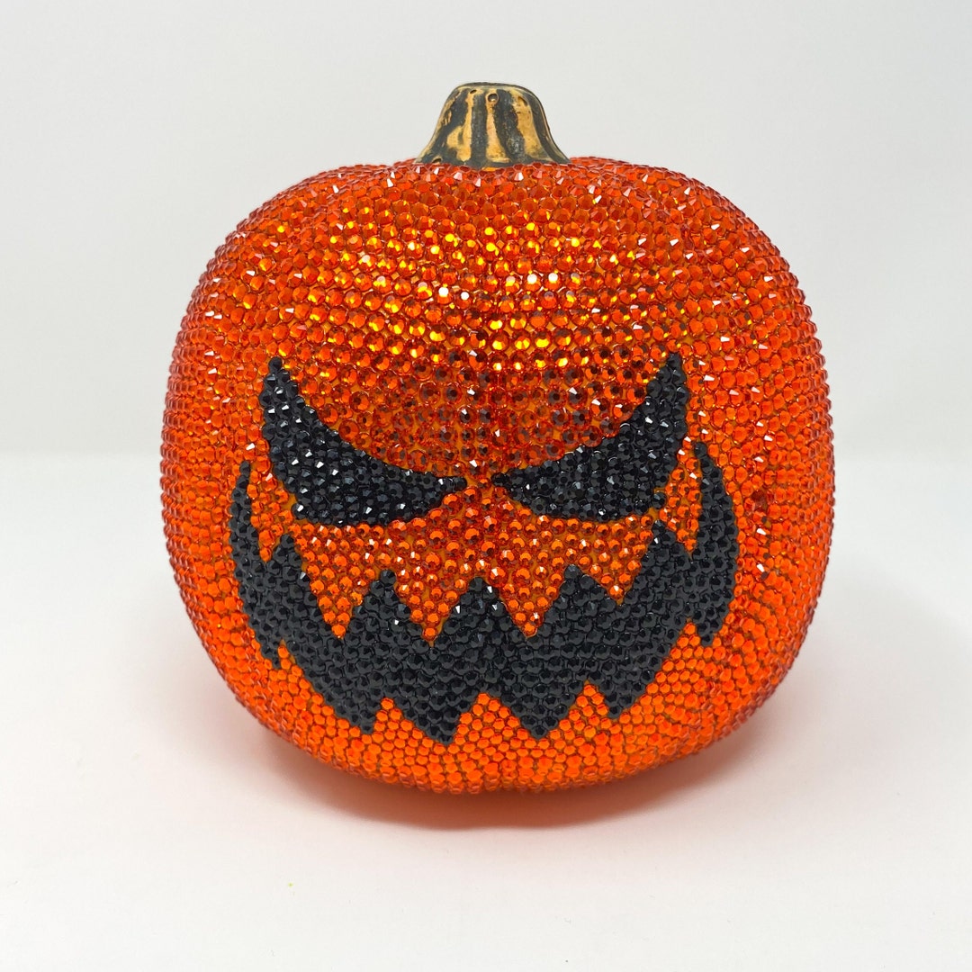 Fall/halloween Rhinestone Pumpkin Home Decor bling Pumpkin - Etsy