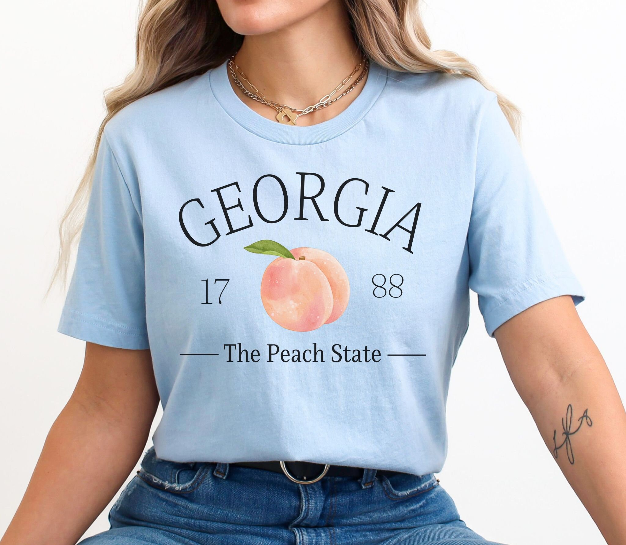 Georgia Shirt, Georgia Peach State T-shirt, Savannah Bachelorette Tee ...