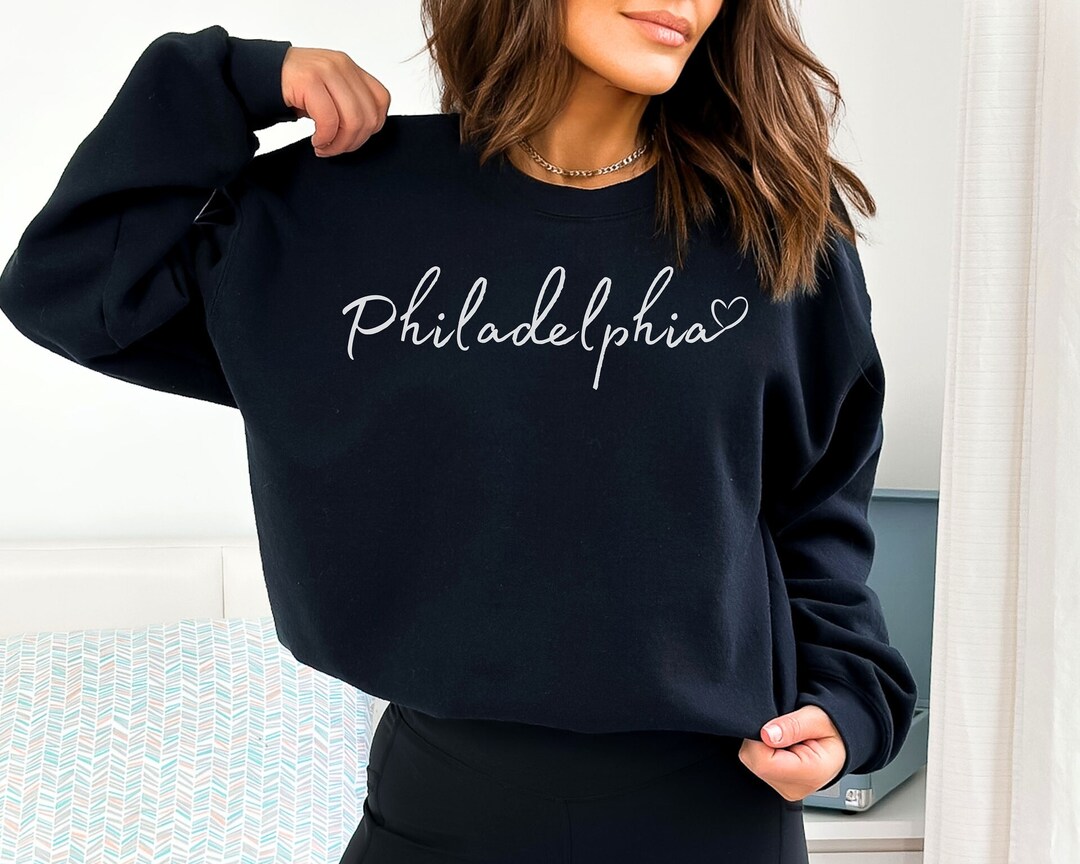 Philadelphia Sweatshirt, Philadelphia Pennsylvania Crewneck, Vintage ...