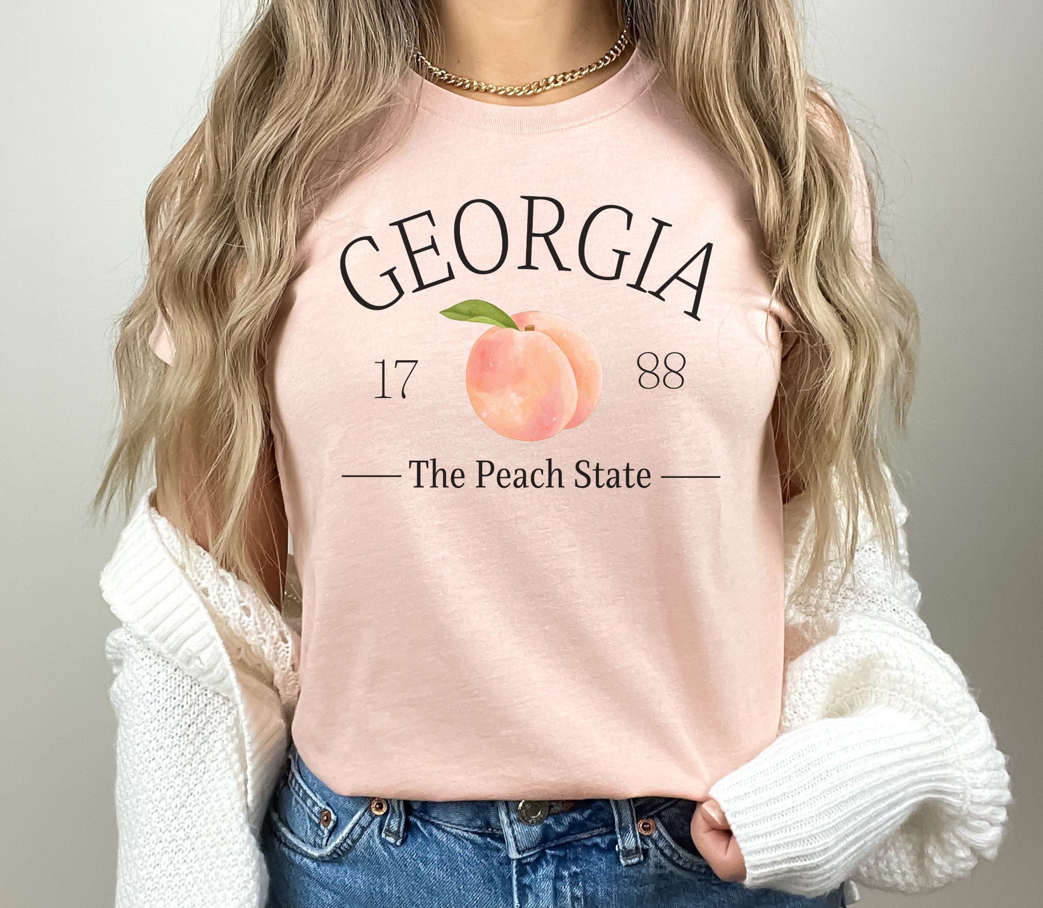 Georgia Shirt, Georgia Peach State T-shirt, Savannah Bachelorette Tee ...