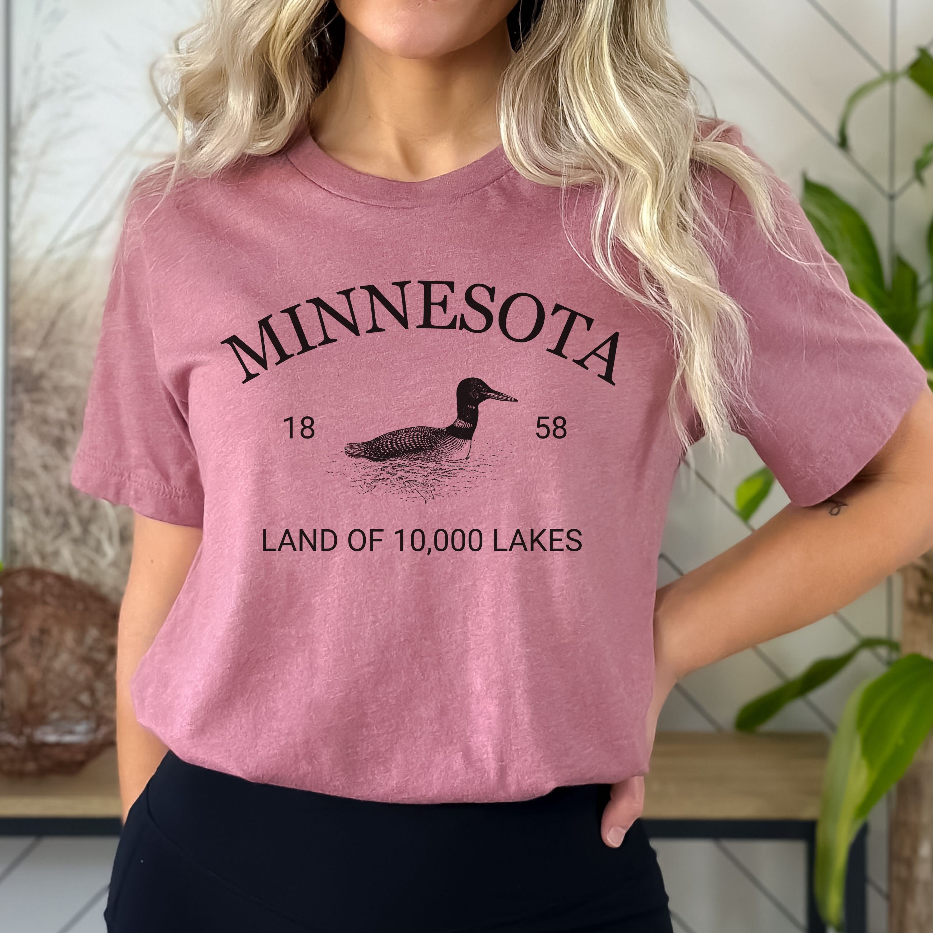 Minnesota State Shirt, Minnesota Loon T-shirt, Minnesota Travel Gift ...