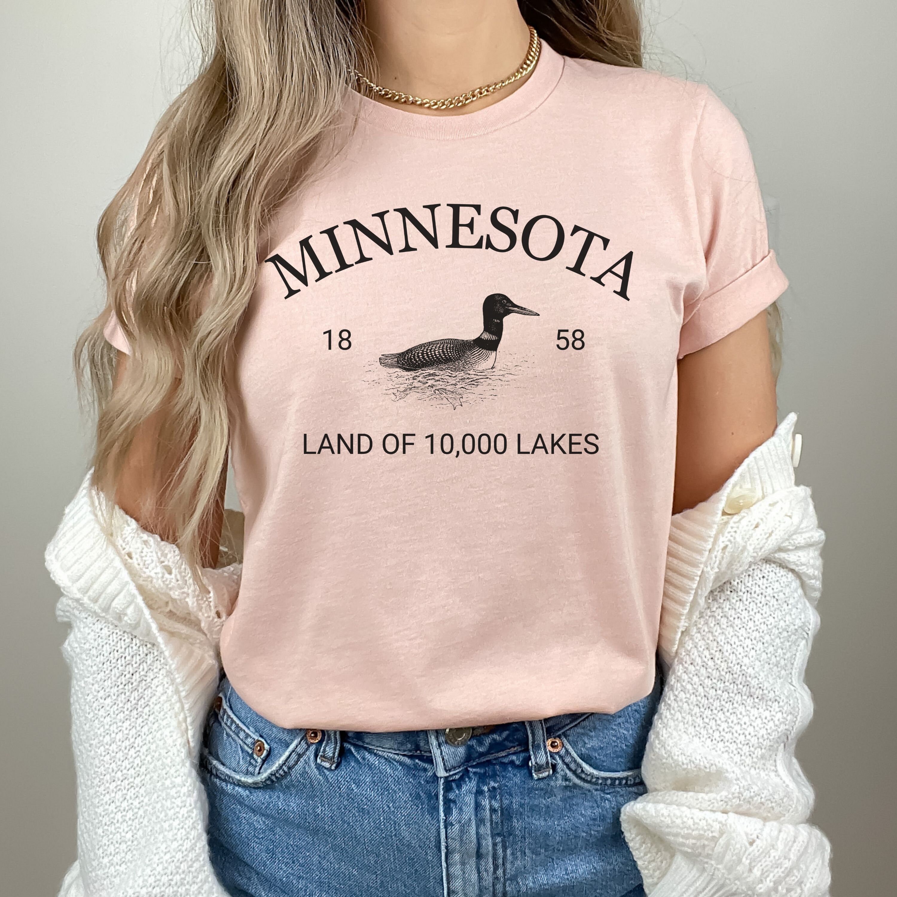 Minnesota State Shirt, Minnesota Loon T-shirt, Minnesota Travel Gift ...