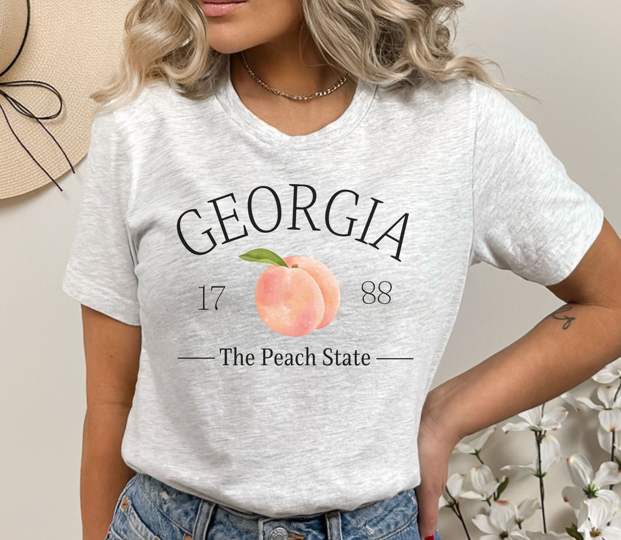 Georgia Shirt, Georgia Peach State T-shirt, Savannah Bachelorette Tee ...