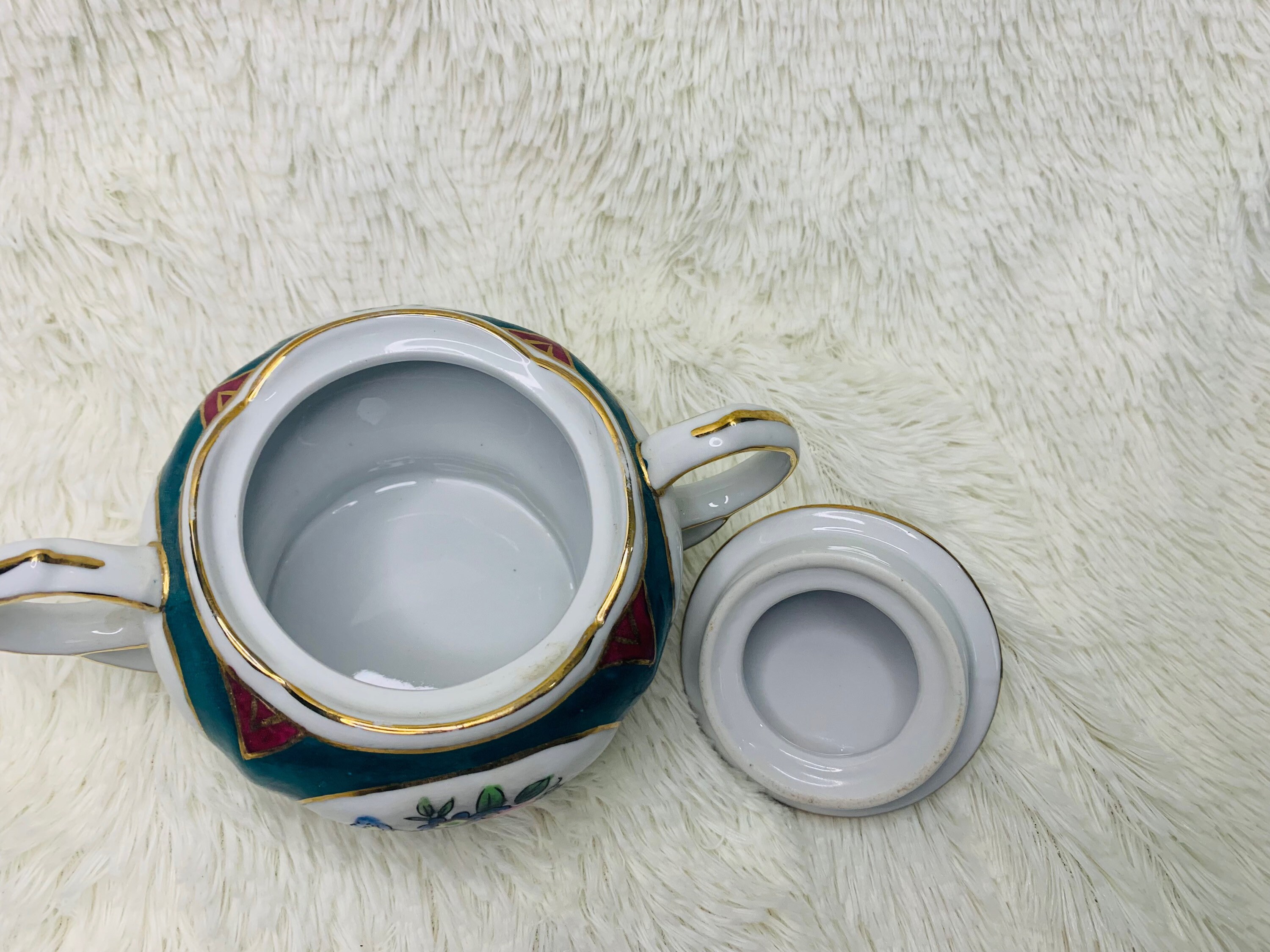 Vintage Victorian Porcelain Tea Pot Set - Etsy