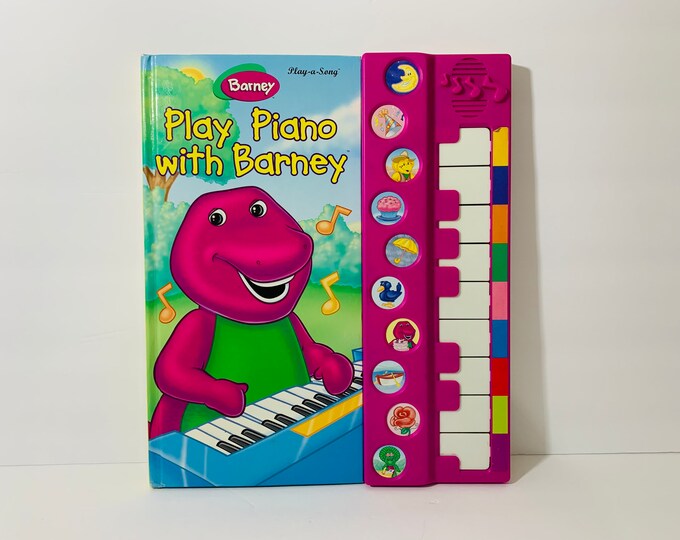 2001 Barney Play A Song Play Piano With Barney Book - Etsy