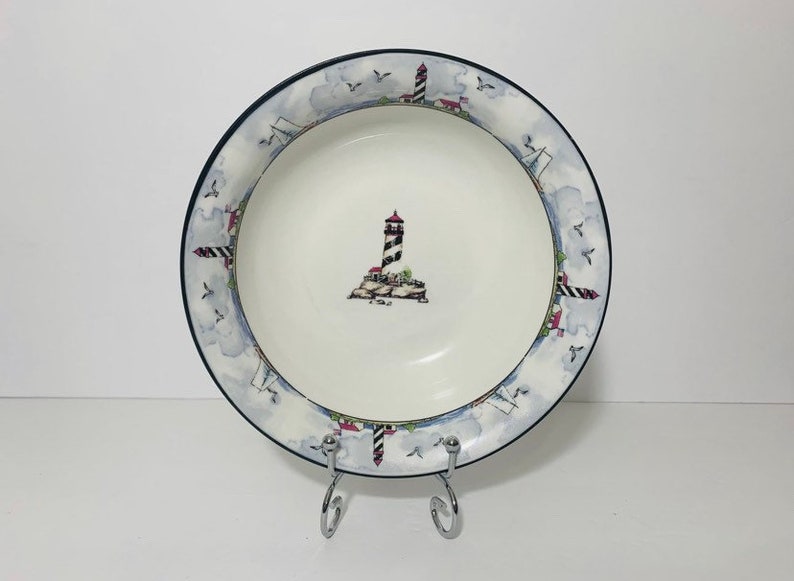 Totally Today Coastal Lighthouse Dinnerware - Etsy