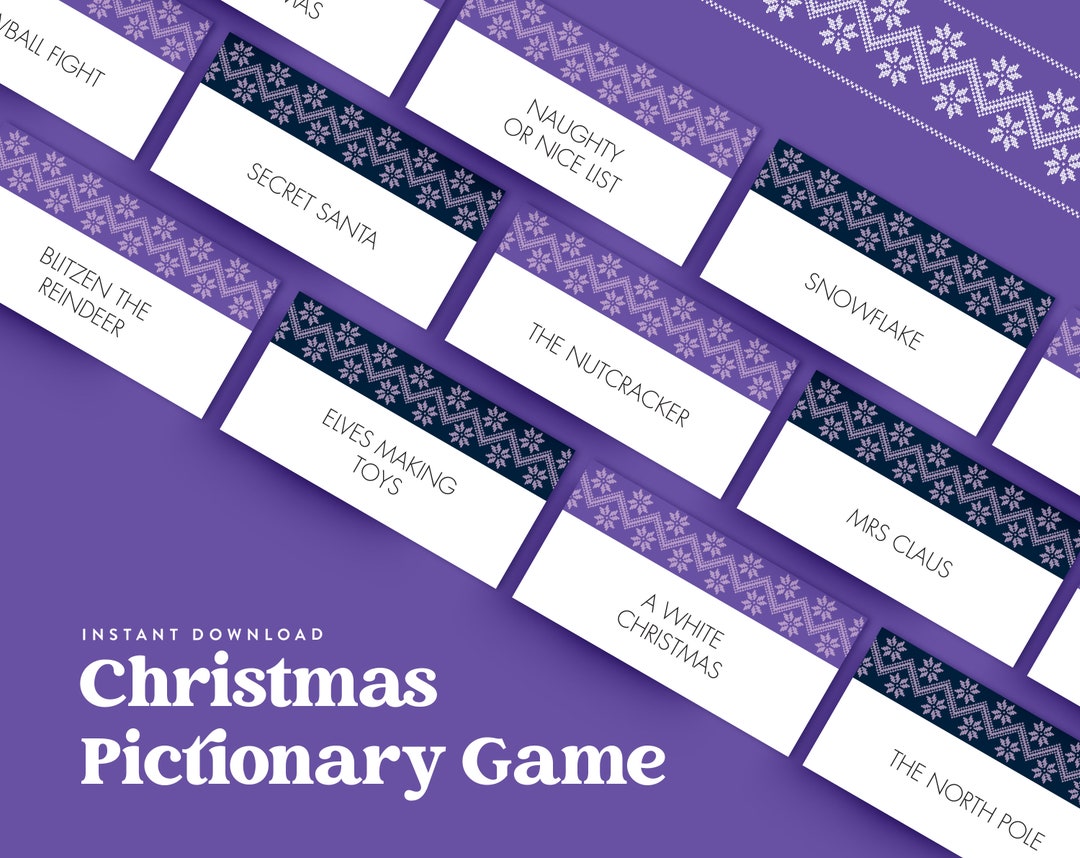 Christmas Pictionary Game | Family Fun | Christmas Parties | Office ...