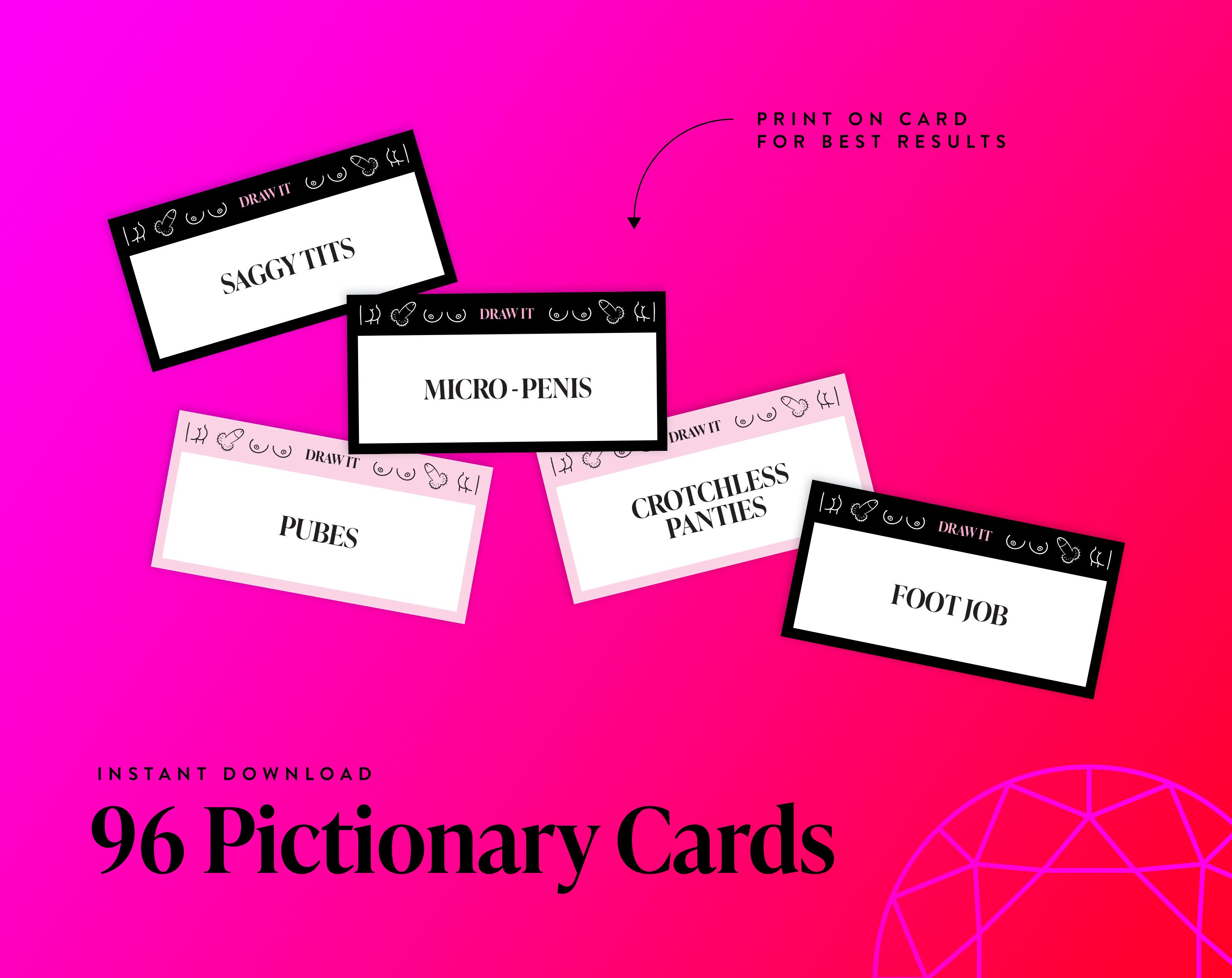 Bachelorette Party Draw It Pictionary Game Dirty Game Modern ...