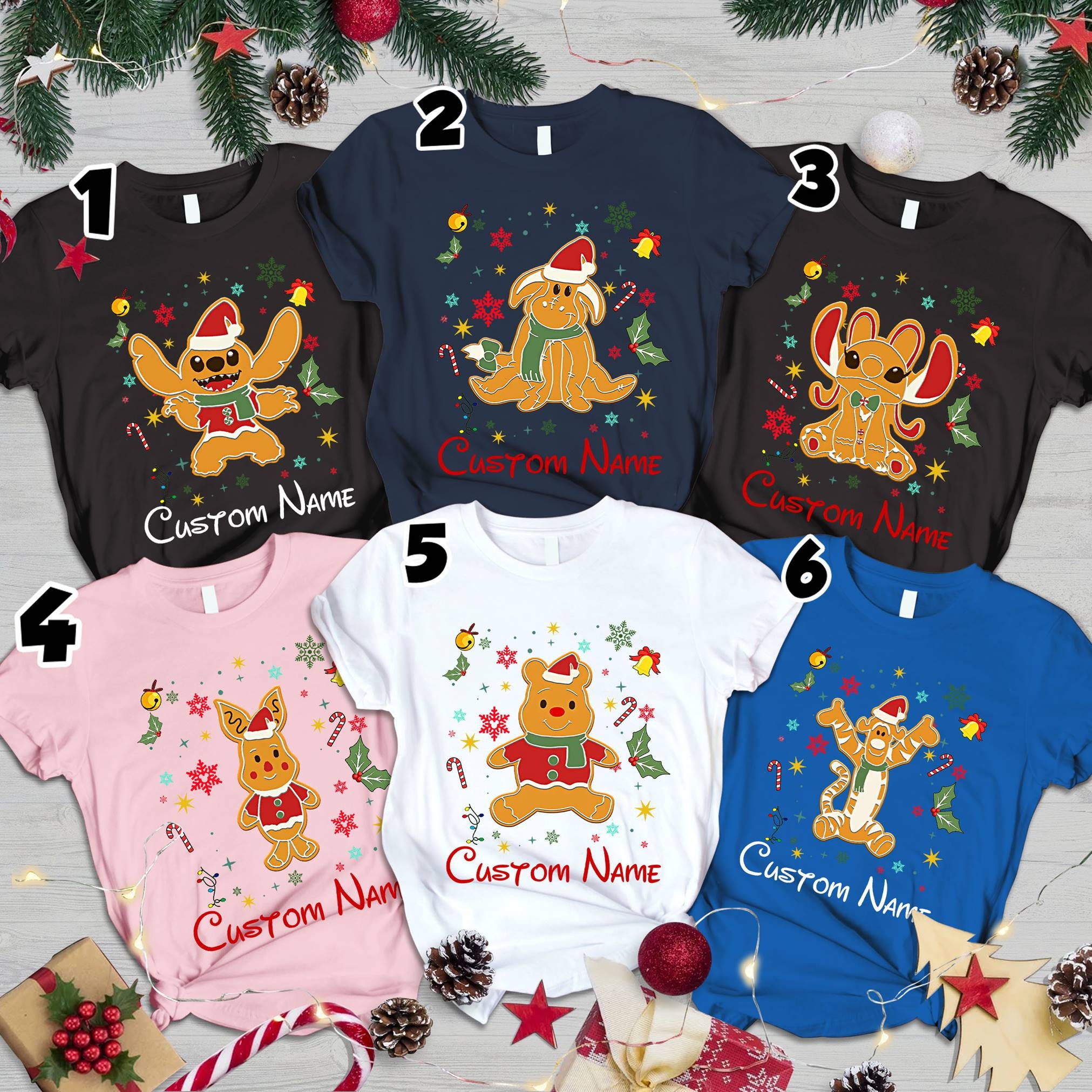 Ginger Cookies Winnie the Pooh Characters Christmas T-shirt sold by ...
