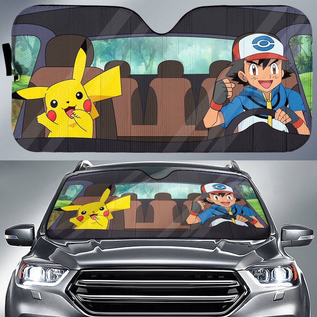Pikachu Car Sun Shade Charmander Bulbasaur Squirtle Car - Etsy