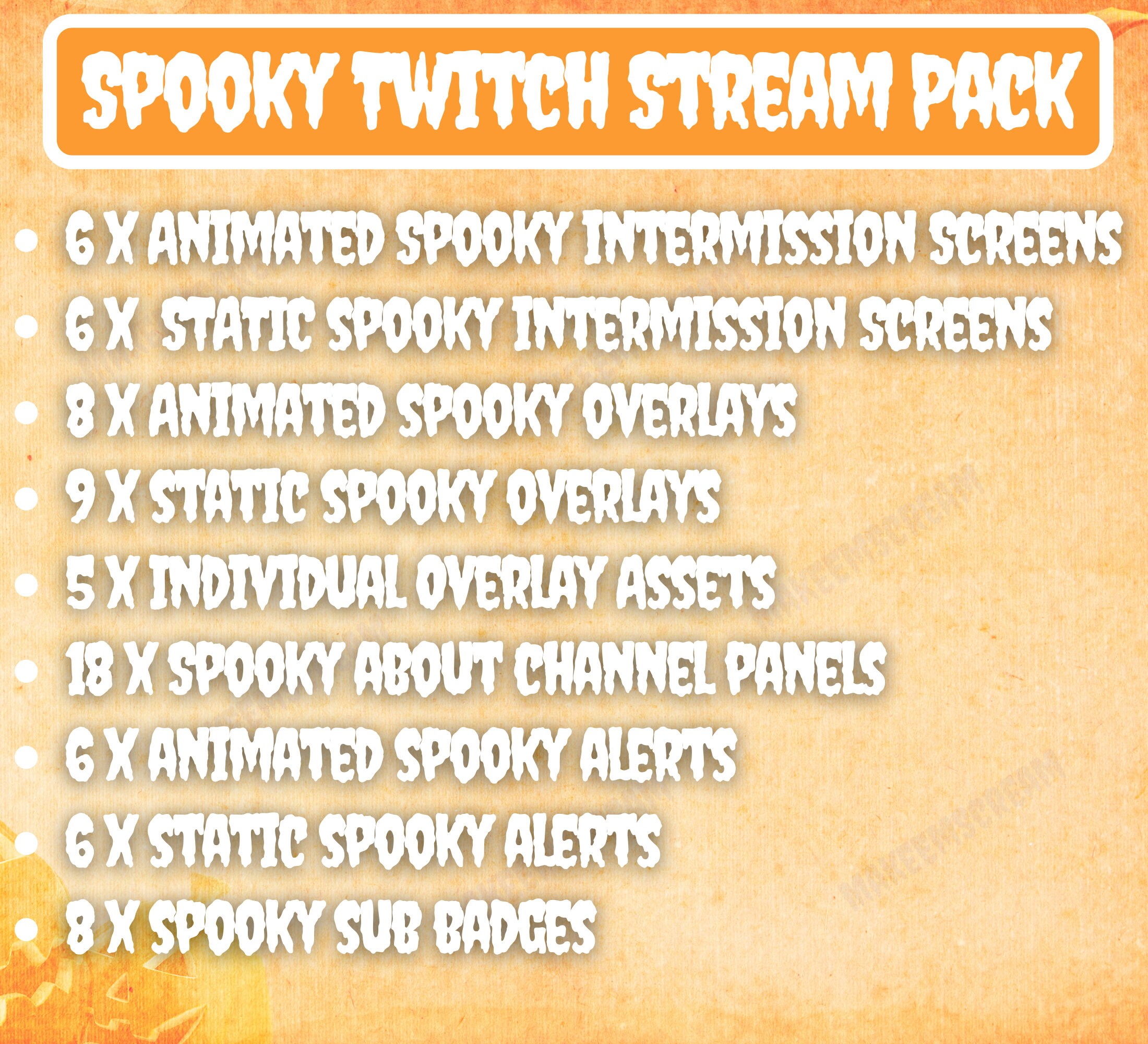 ANIMATED Twitch Stream Pack Halloween Stream Pack Twitch Stream Pack ...