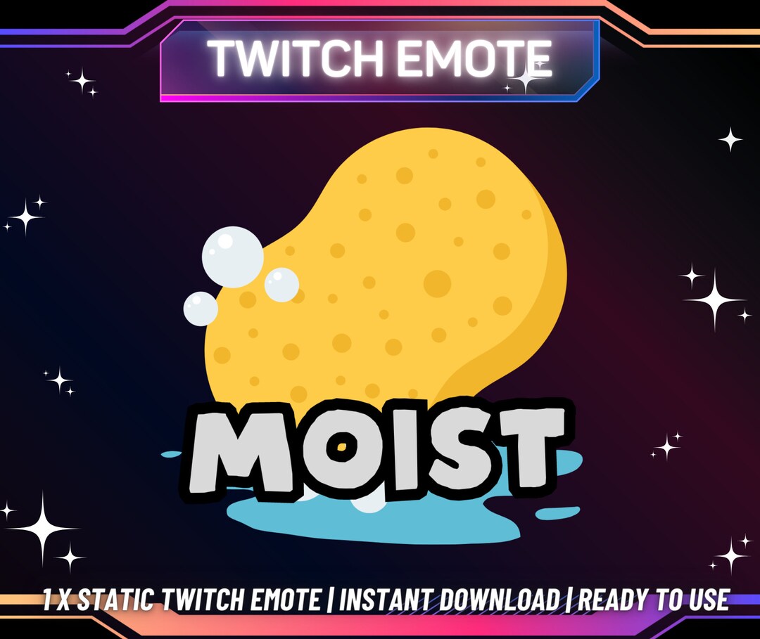 1 Twitch Emote | Moist Twitch Emote | Moist Emote | Funny Emote | Cute ...