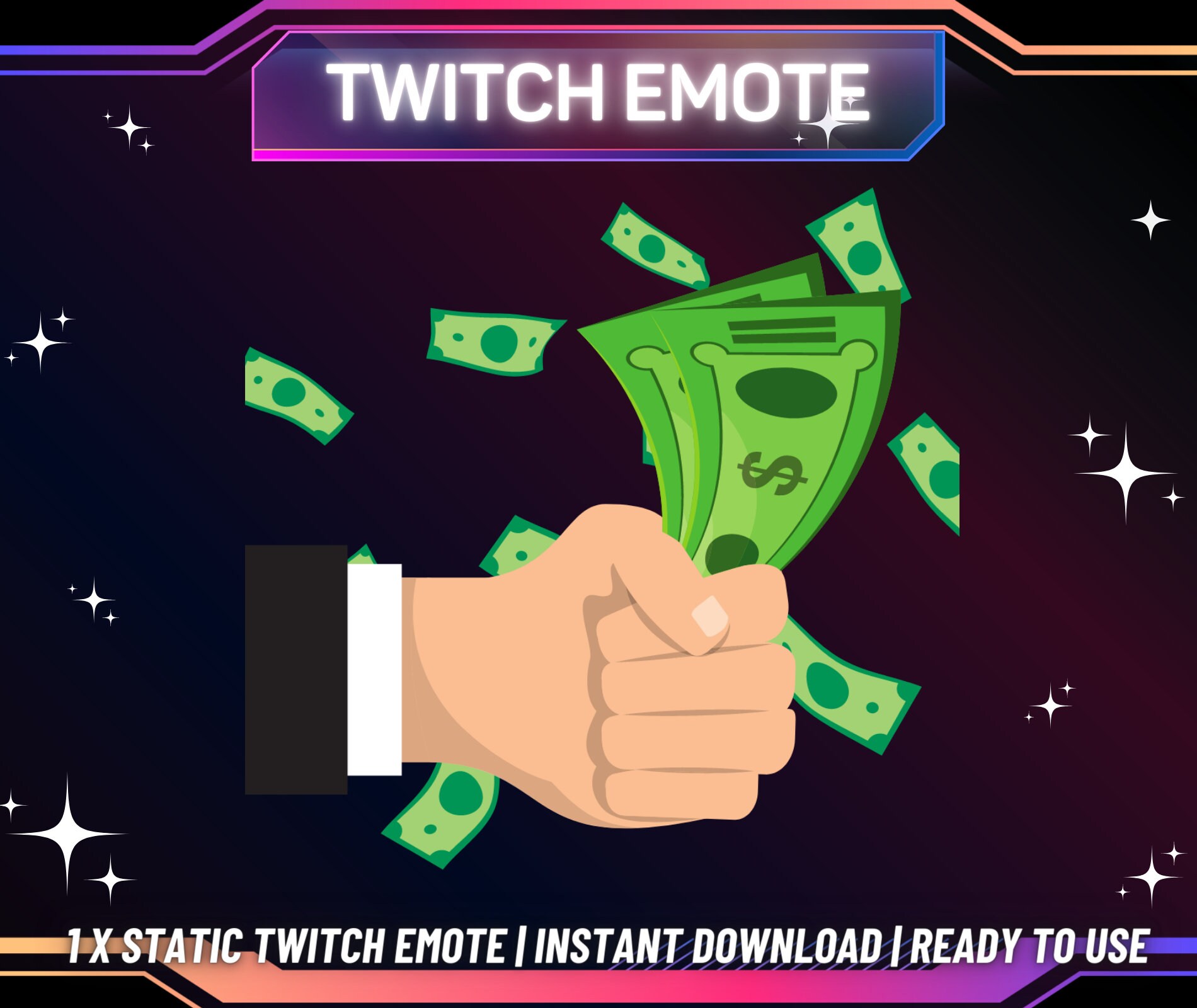 1 Twitch Emote Take My Money Twitch Emote Kick Emote Funny Emote Twitch ...