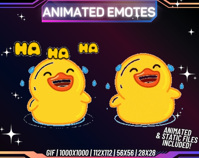 Animated Duck Emote | Meme Twitch Emotes | Animated GIF for Youtube ...