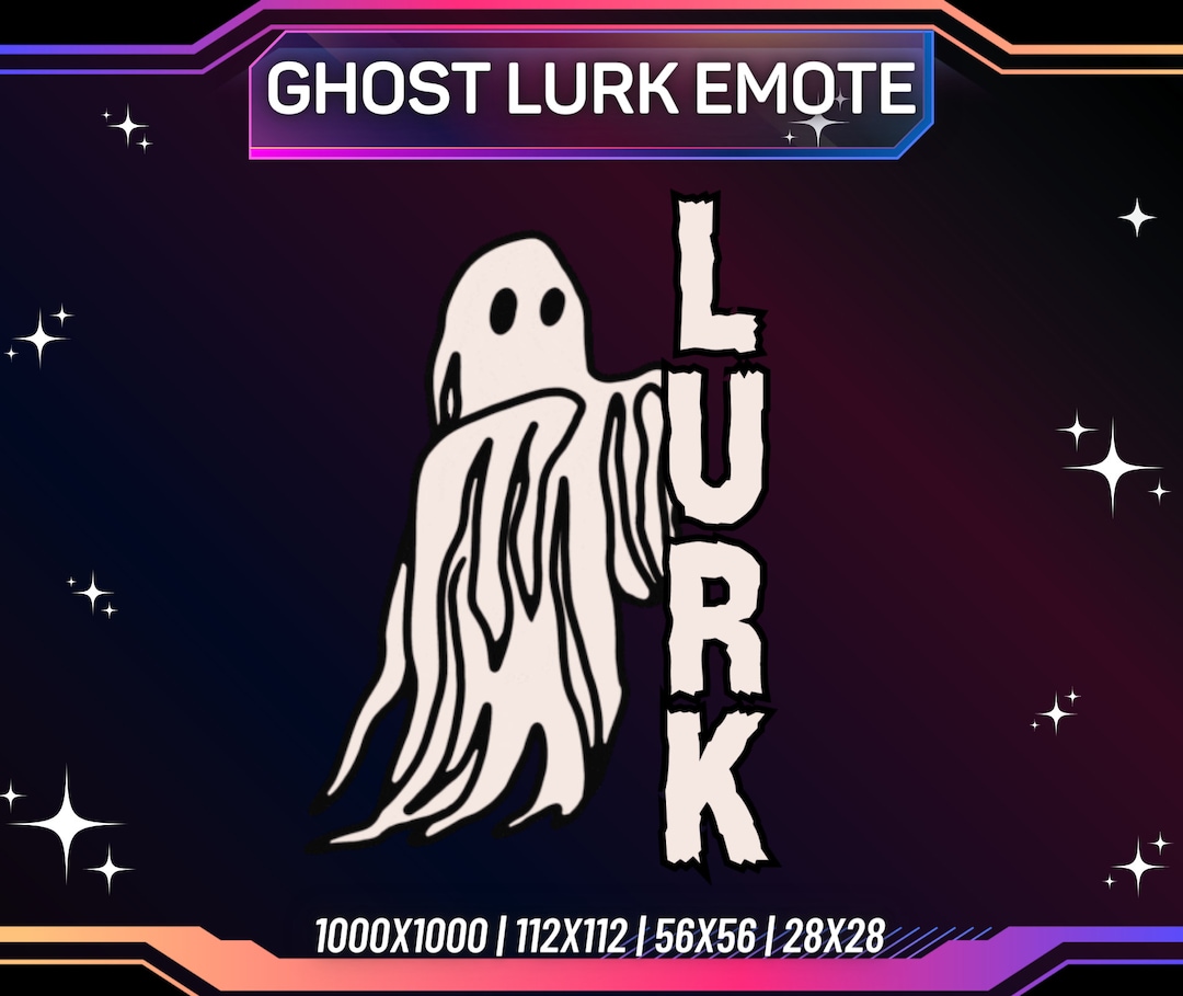 Animated Twitch Emote, Ghost Emote, Lurk, Twitch Emote | PNG ...